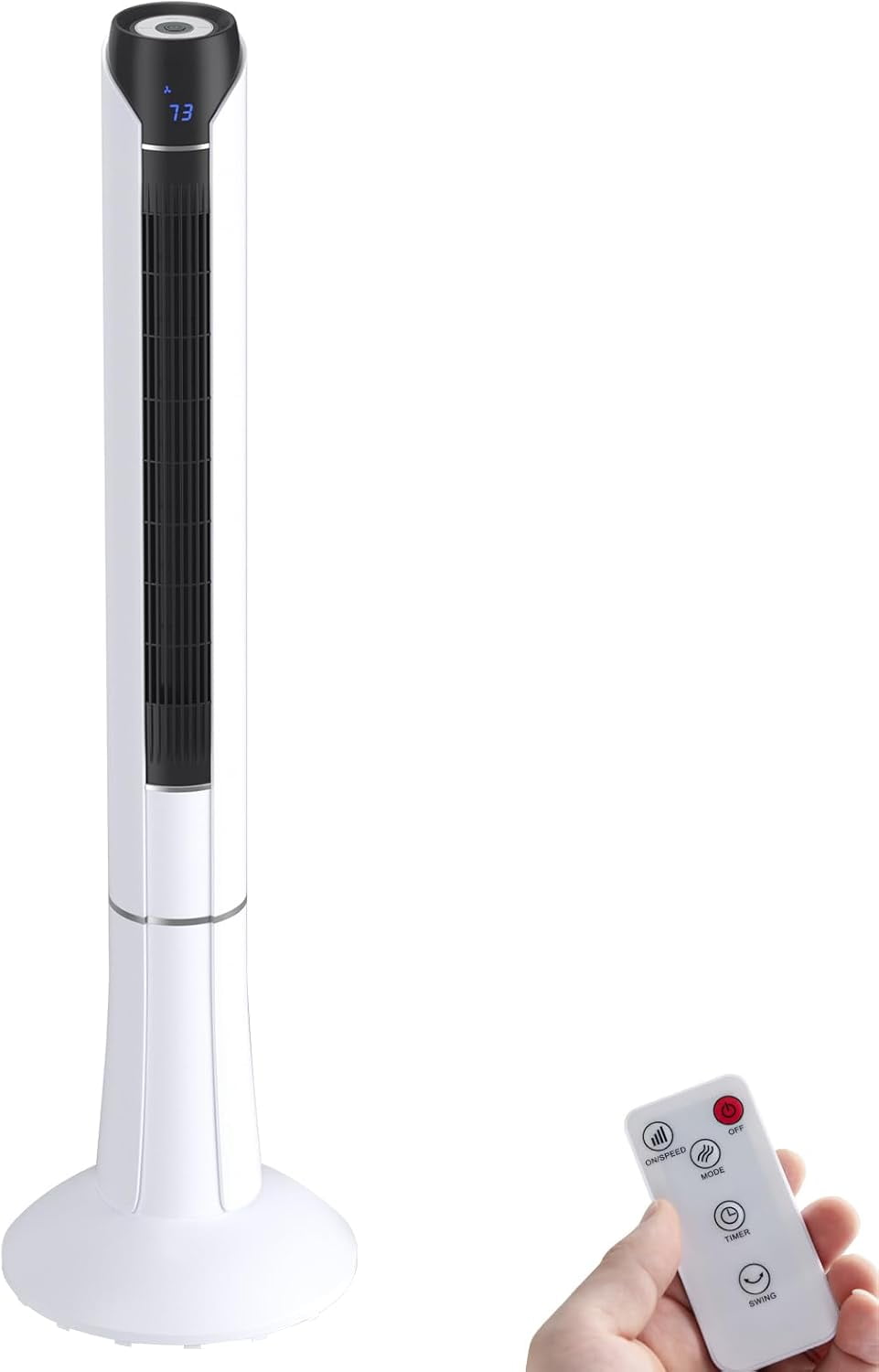 ARLIME Tower Fan 48 Inch, 80° Oscillating Fan with Remote Control, LED ...