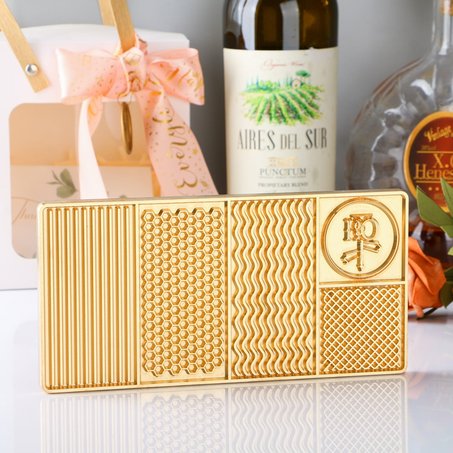 ARLUCKAT Custom Ice Cube Plate For Bar Brass Gold Multisizes High ...