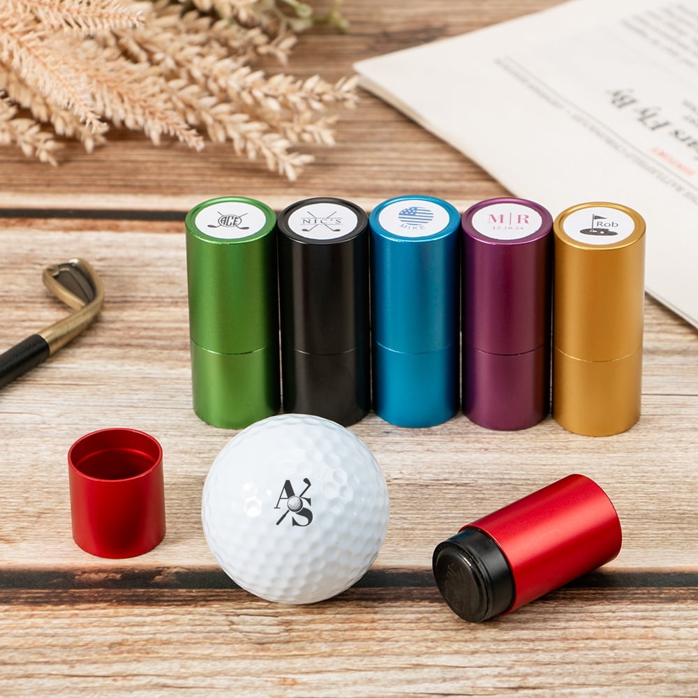 ARLUCKAT Metal Multicolors Custom Golf Stamps, Gift For Golfer, Self ...