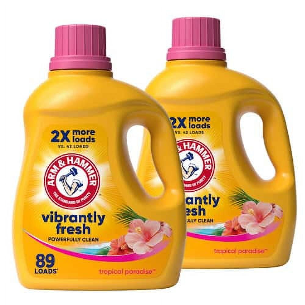 ARM & HAMMER 102.5 fl. oz. Tropical Paradise Dual HE Liquid Laundry ...