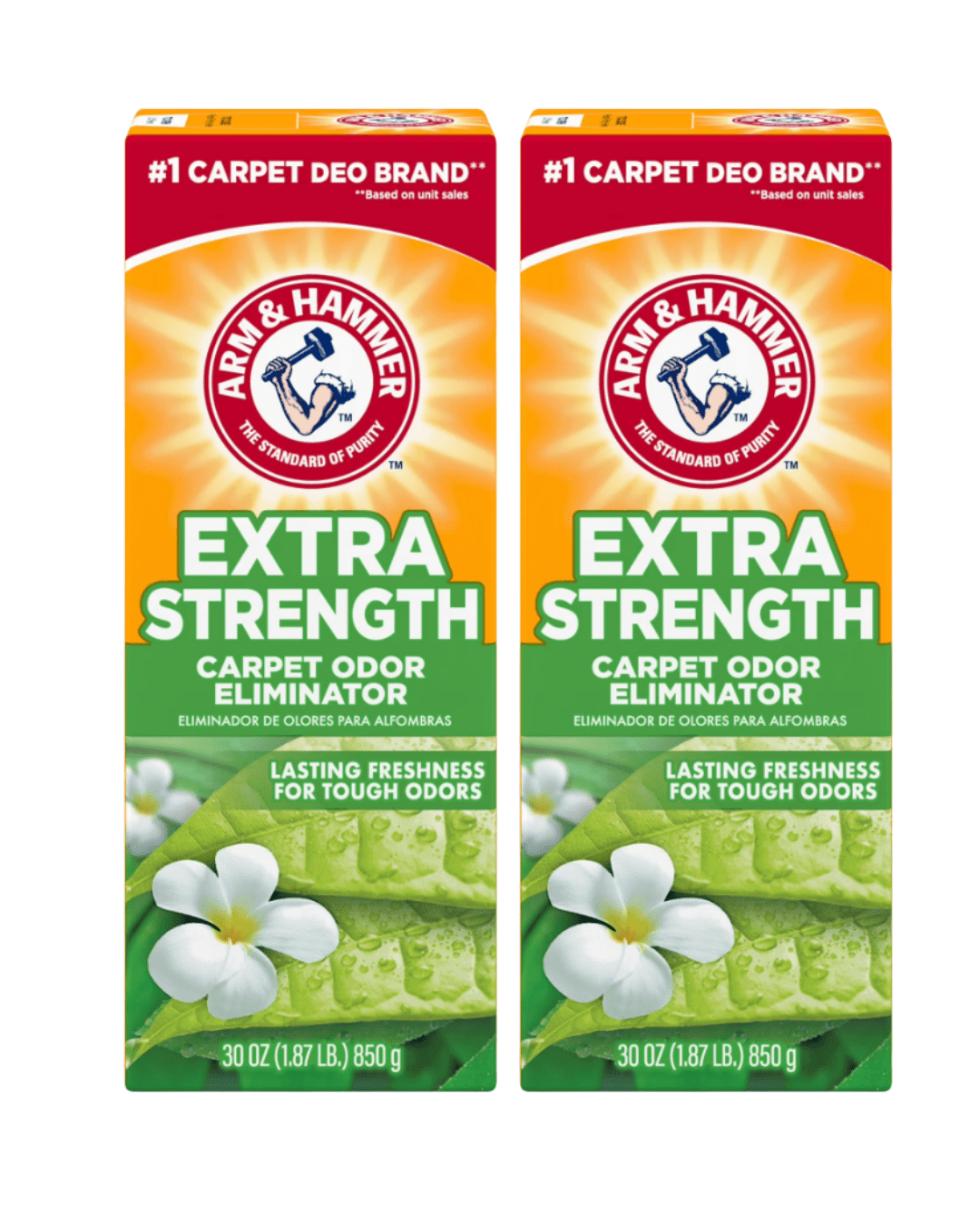 ARM & HAMMER Carpet Odor Eliminator, Extra Strength, 30 oz. (Pack of 2 ...