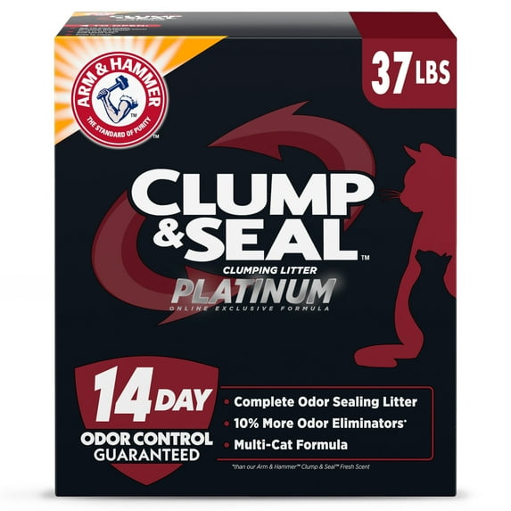 ARM & HAMMER Clump & Seal Platinum Multi-Cat Complete Odor Sealing ...