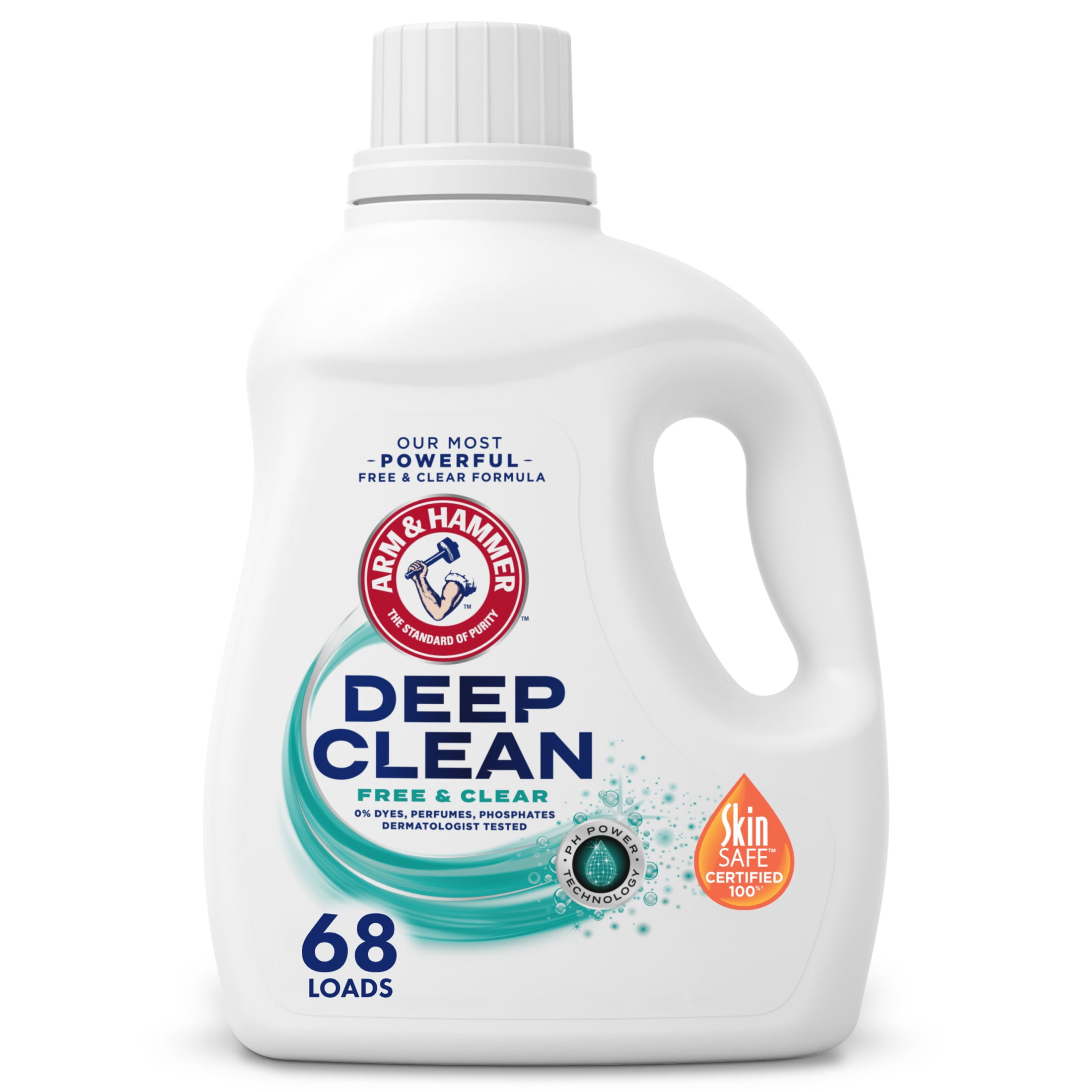 ARM & HAMMER Deep Clean Free & Clear Liquid Laundry Detergent, Free of ...