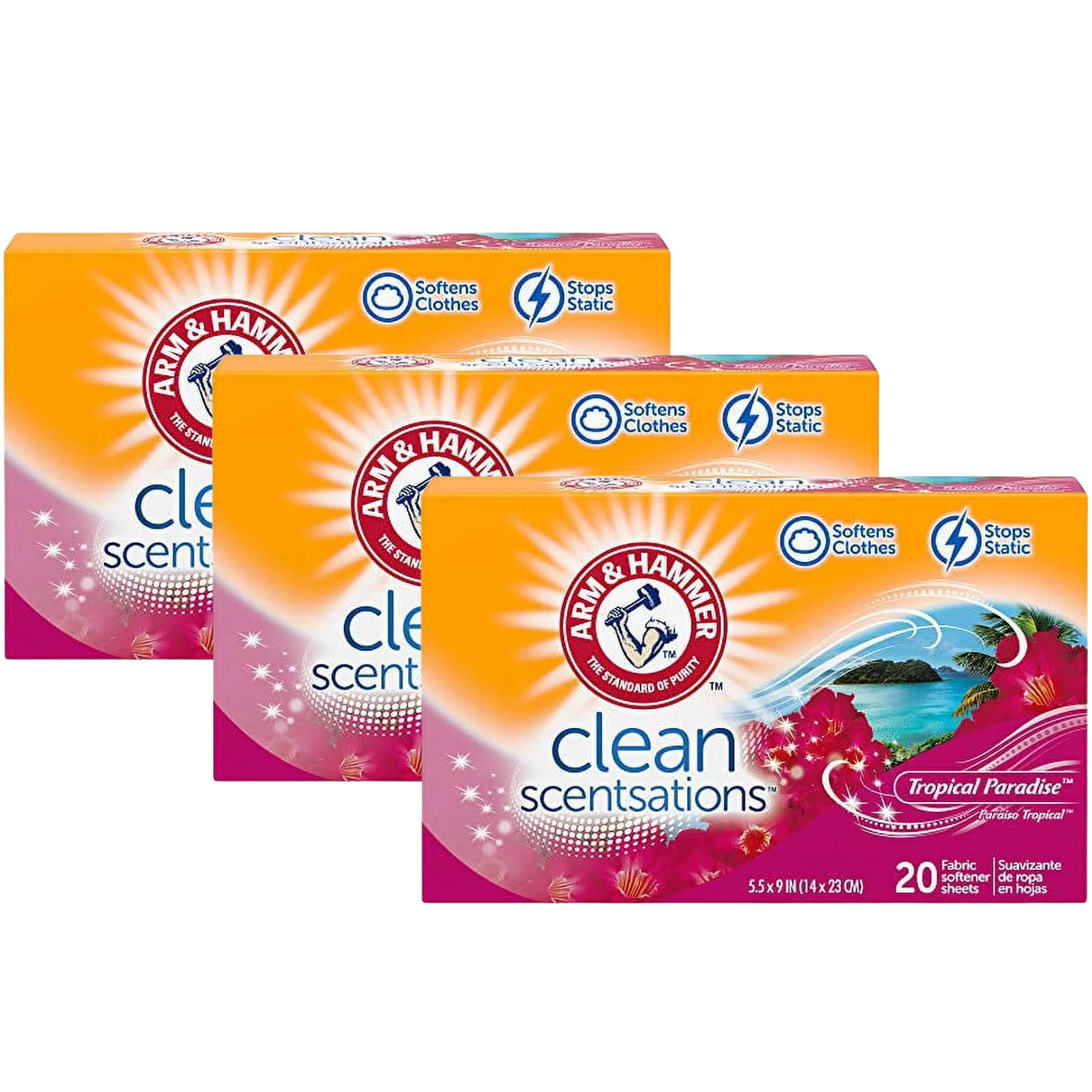 ARM & HAMMER Dryer Sheets (3 Pack) 60 sheets - Walmart.com