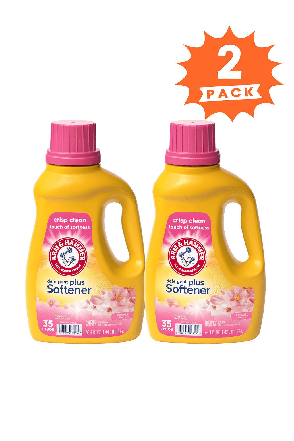 ARM & HAMMER Orchard Bloom Liquid Laundry Detergent Plus Softener (Pack ...
