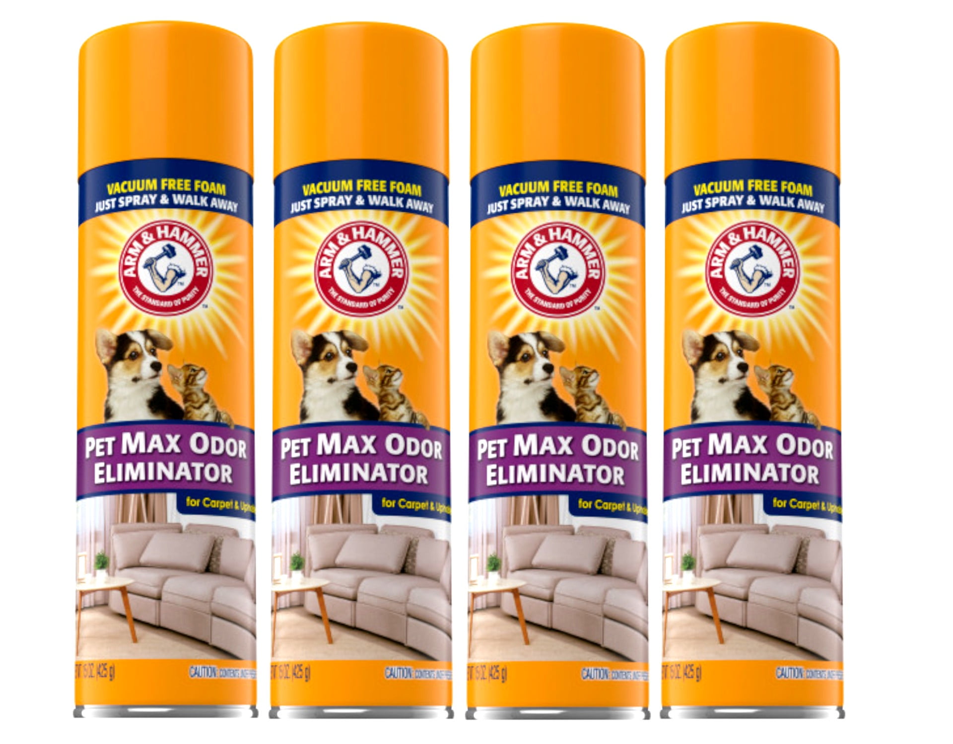 ARM & HAMMER Pet Max Odor Eliminator, 15 oz - 4 Pack - Walmart.com