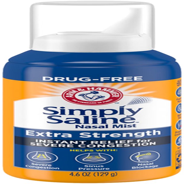 ARM & HAMMER Simply Saline Extra Strength Nasal Solution, 4.6oz ...