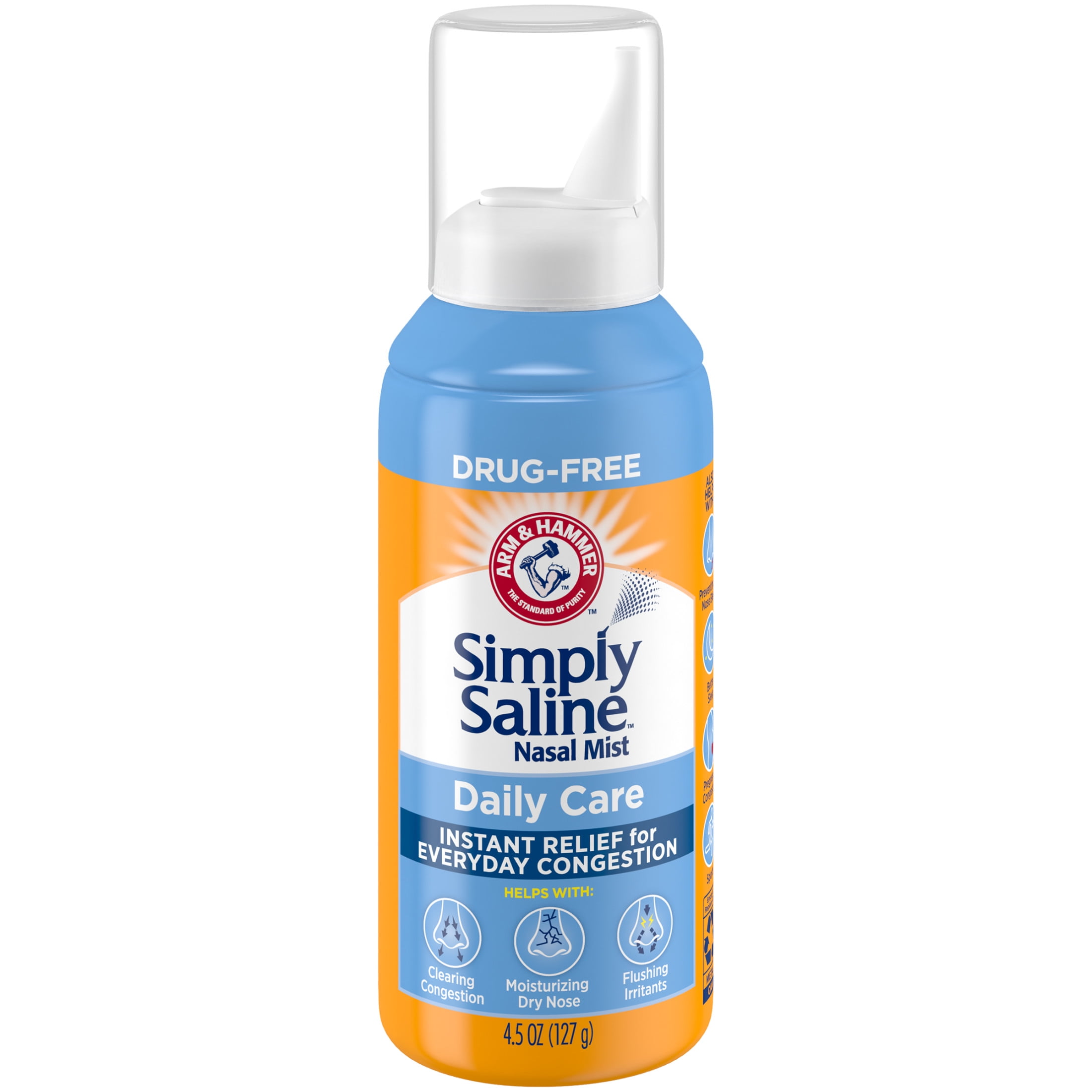 ARM & HAMMER Simply Saline Nasal Spray, Moisturizing & Flushing, Daily ...