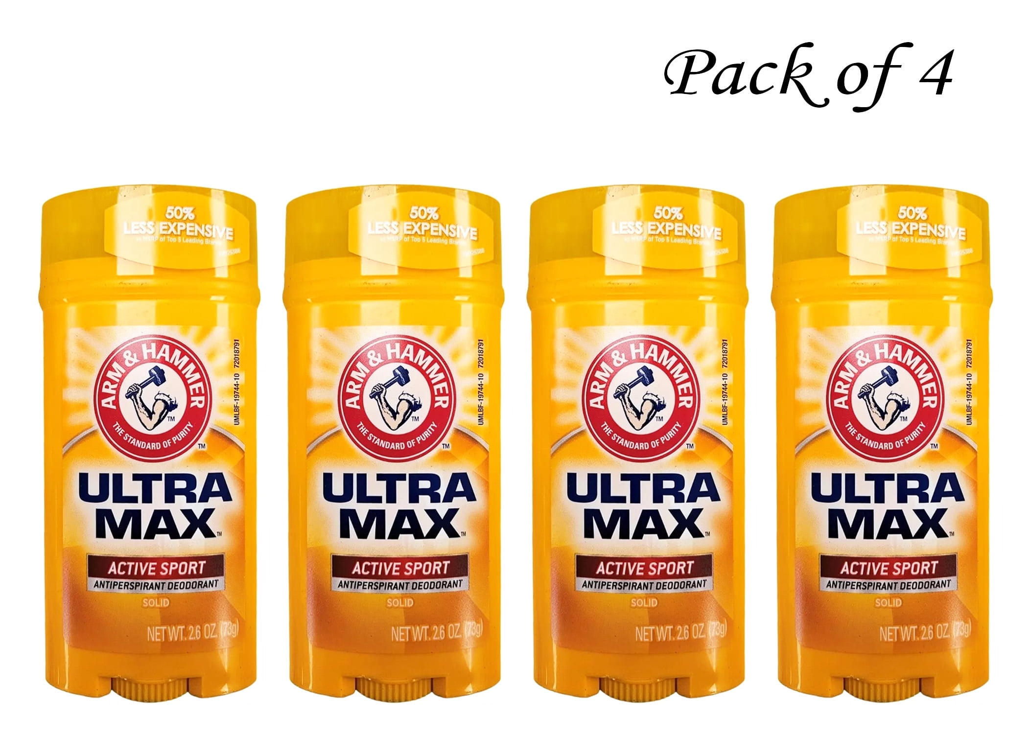 ARM & HAMMER ULTRA MAX Deodorant, Active Sport, Solid Stick, 2.6 oz ...