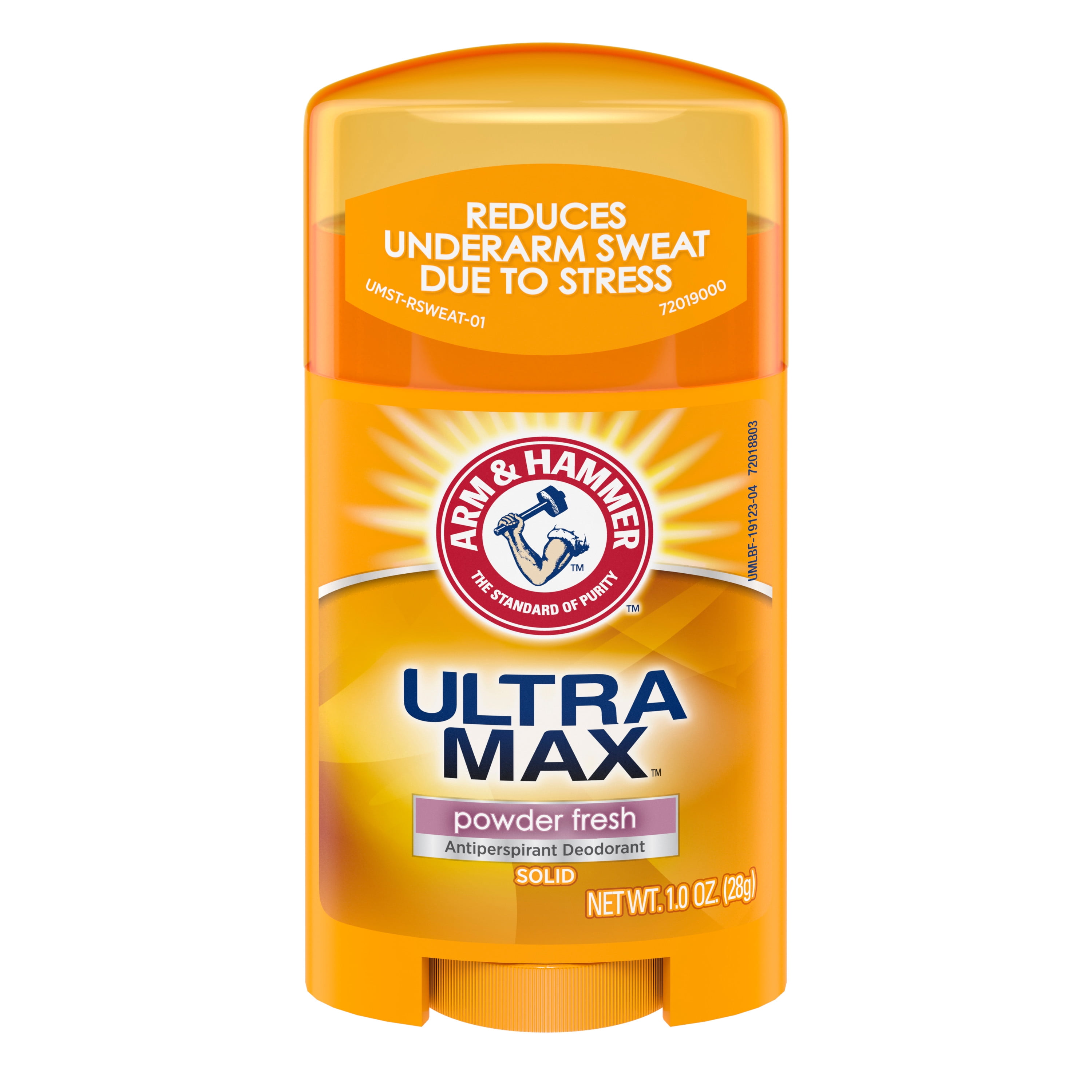 ARM & HAMMER ULTRA MAX AntiPerspirant Deodorant, Powder Fresh, 1.0 oz, Stress Sweat Control ...