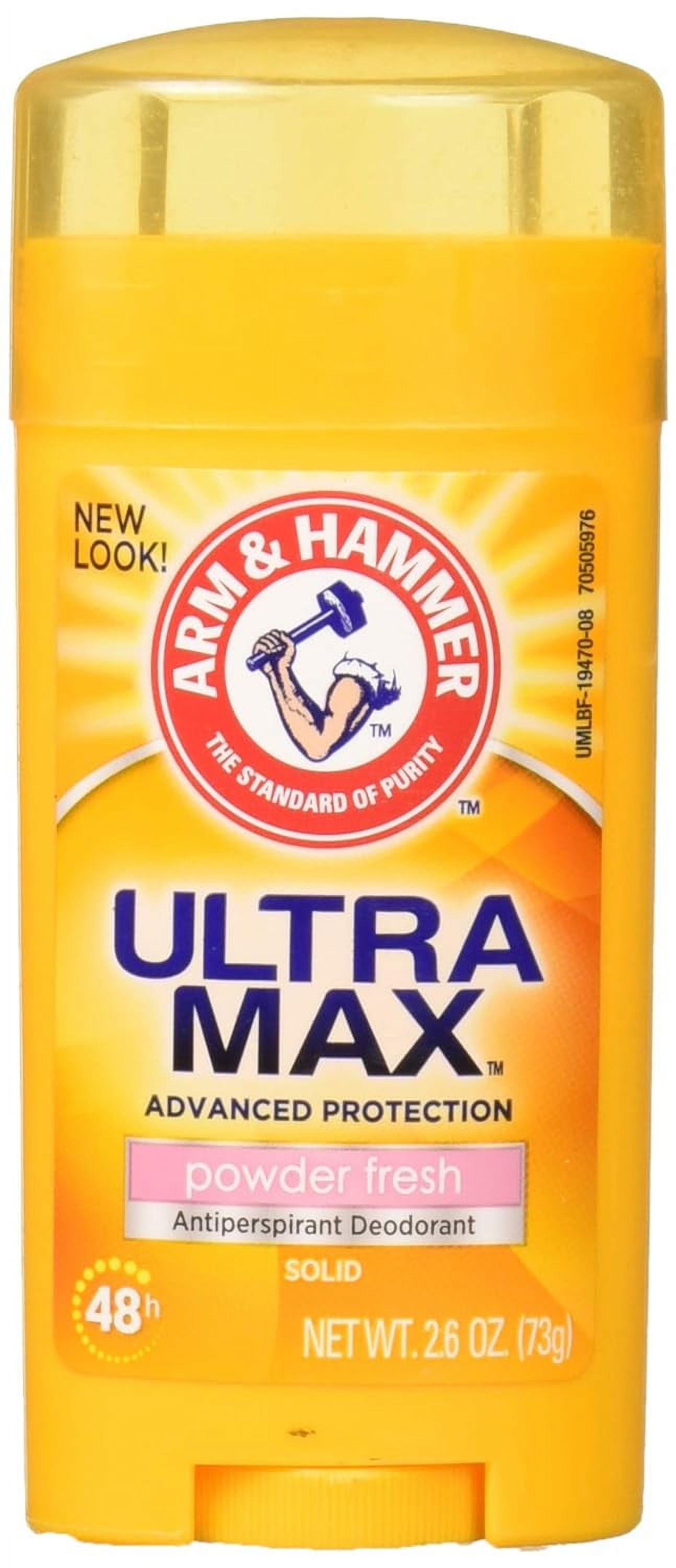 ARM & HAMMER ULTRAMAX Anti-Perspirant Deodorant Solid Powder Fresh 2.60 ...