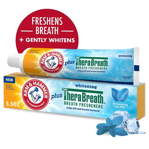 ARM & HAMMER Whitening Toothpaste Plus Therabreath Breath Fresheners ...