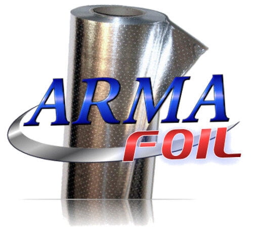 ARMA FOIL Radiant Barrier Reflective Insulation, 25.5" wide 500 sqft ...