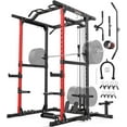 UPGO Power Cage,1500lbs Multi-Function Power Rack with Adjustable Cable ...