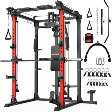 EONFITOmni Home Gym Cable Crossover Machine, 33 Height Settings, Lat ...