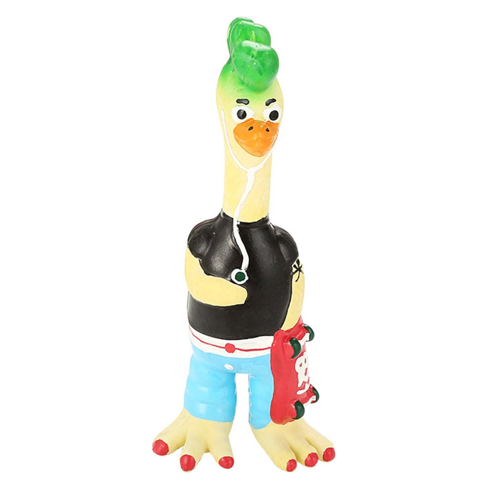 ARMODORRA Pet Toy,Funny Latex Chicken Squeeze Screaming Squeaky Dog ...