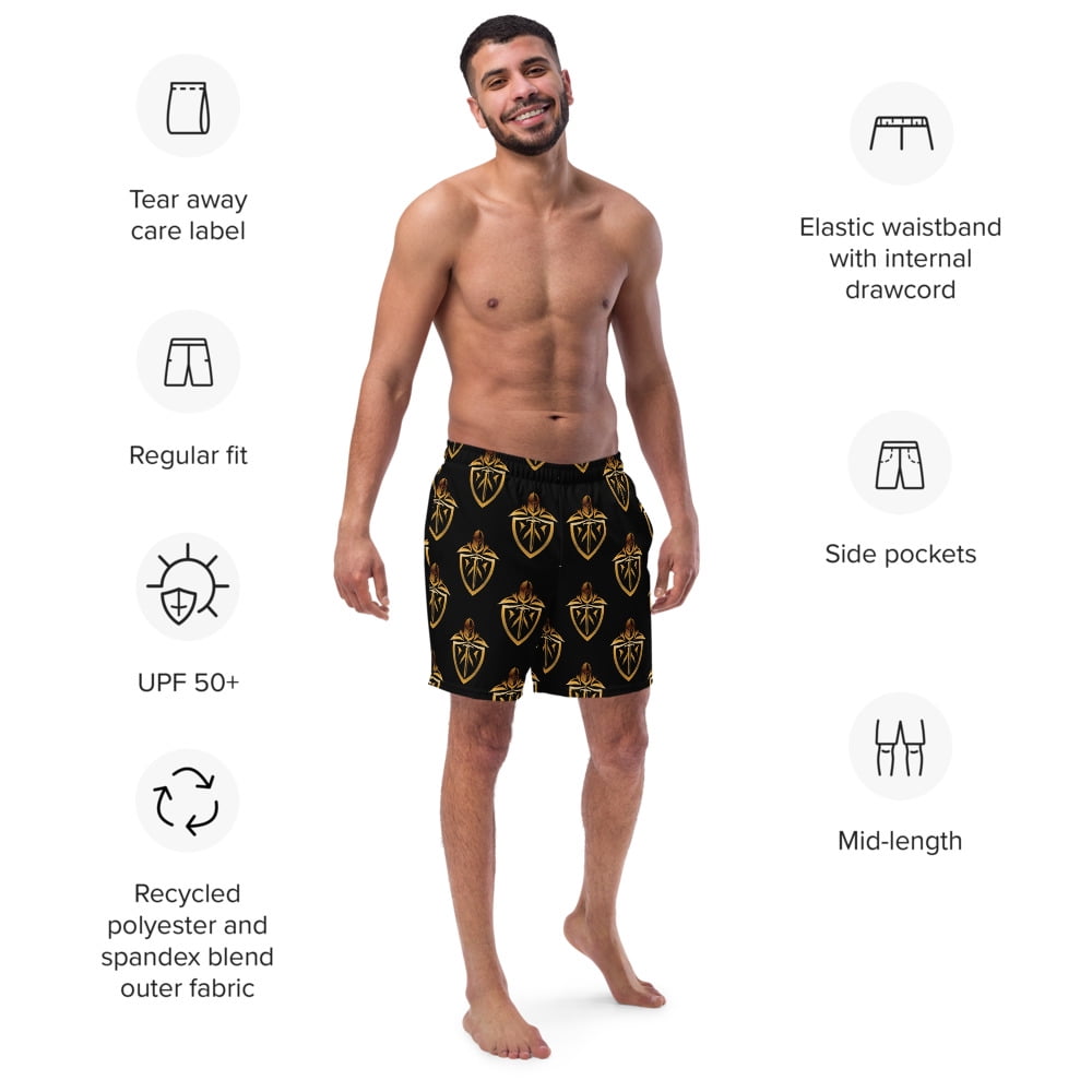 ARMOR OF GOD (gold) Swim Trunks (XS) - Walmart.com