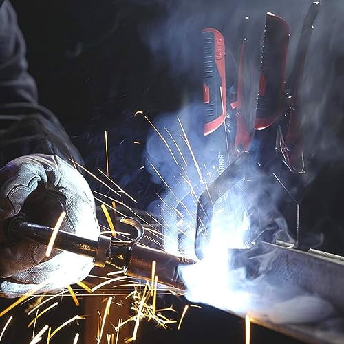 ARMOR TOOL Locking C-Clamp with Pads - 10" Long Reach Welding Clamp ...