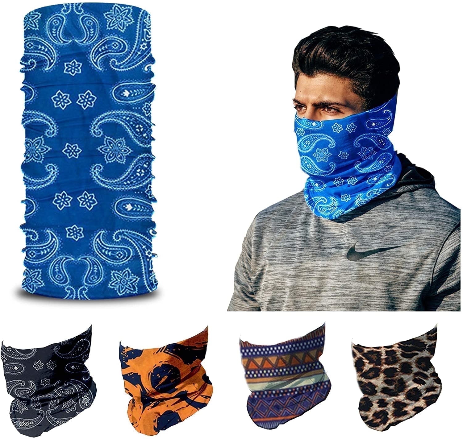 ARMORAY 12 Pack Face Mask, Neck Gaiter, 12-in-1 Headband Scarf ...