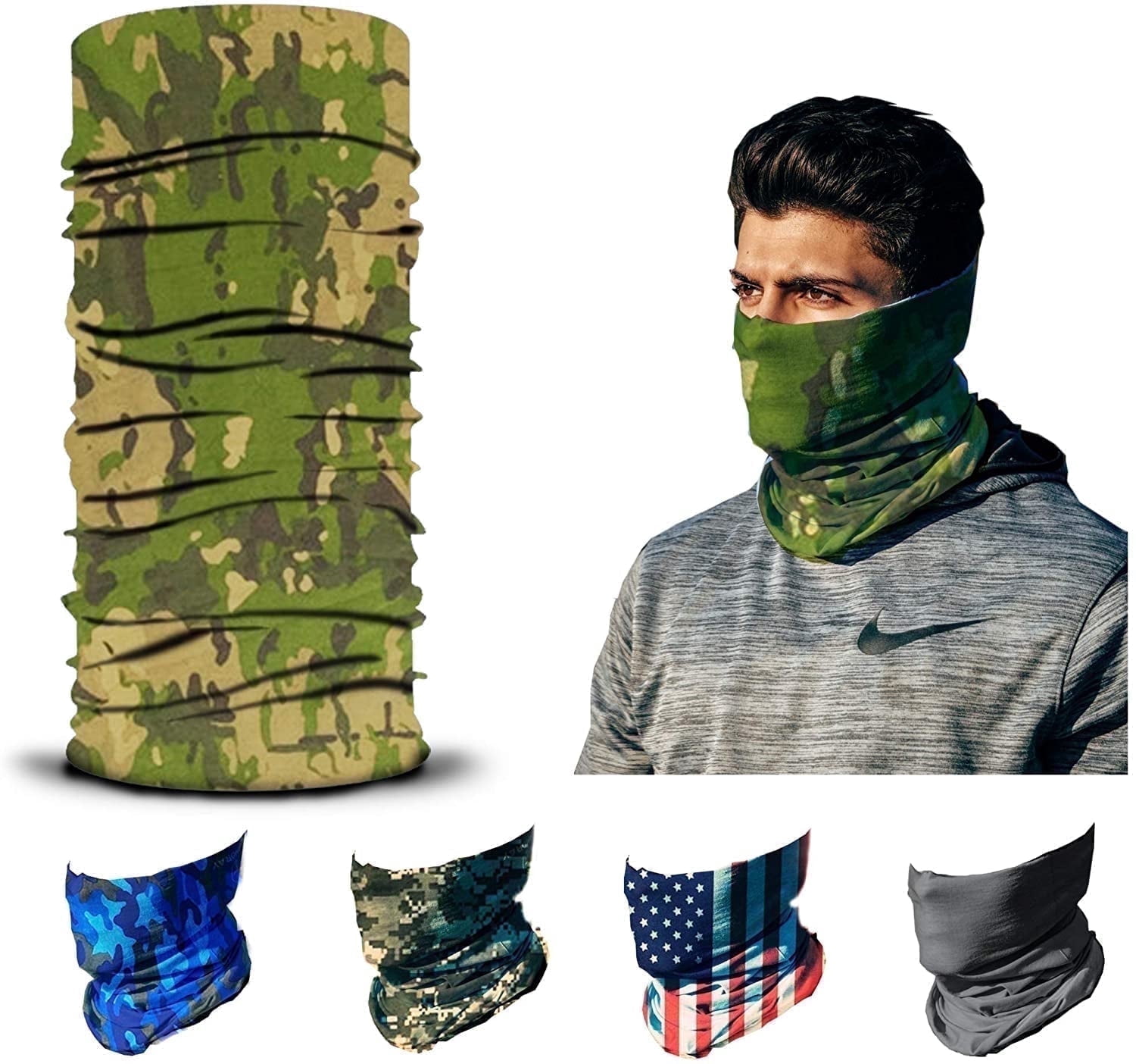 ARMORAY Face Mask ,Head Wrap, Neck Gaiter, Headband, Fishing Mask ...