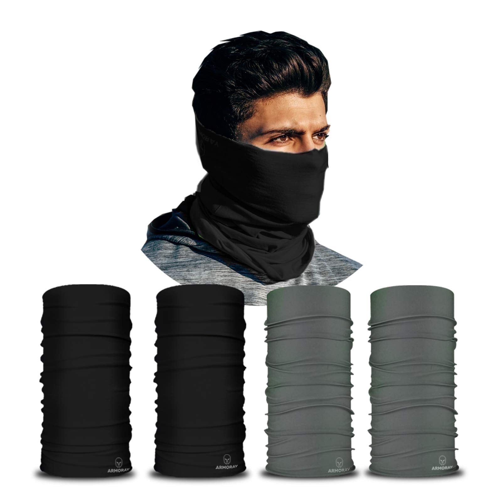 ARMORAY Neck Gaiter Face Cover Reusable & Washable UV Protection ...