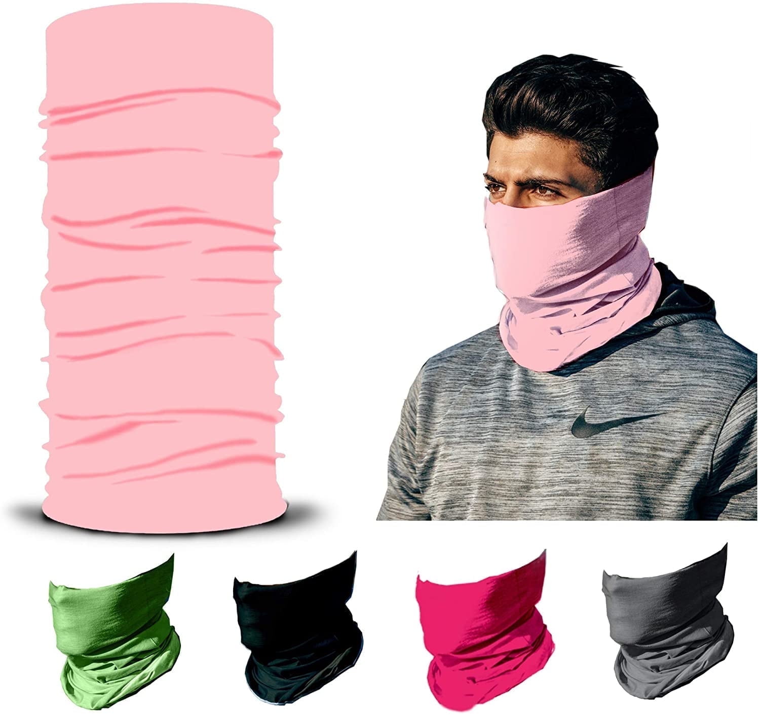 ARMORAY Pack of 4 Face Mask, Neck Gaiter, 12-in-1 Headband Scarf ...