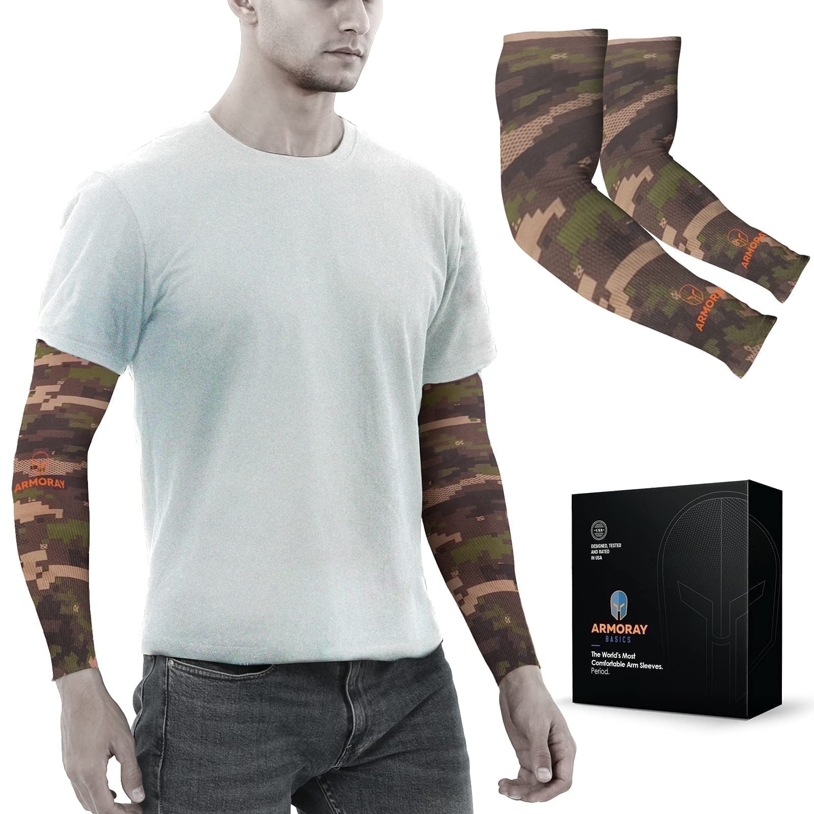 ARMORAY UV Protection Tattoo CoverUp Unisex Adults Athletic Arm Sleeves ...