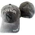 ARMY 1ST CAVALRY DIV WASHED STYLE RELAXED FIT EMBROIDERED BLACK GRAY ...