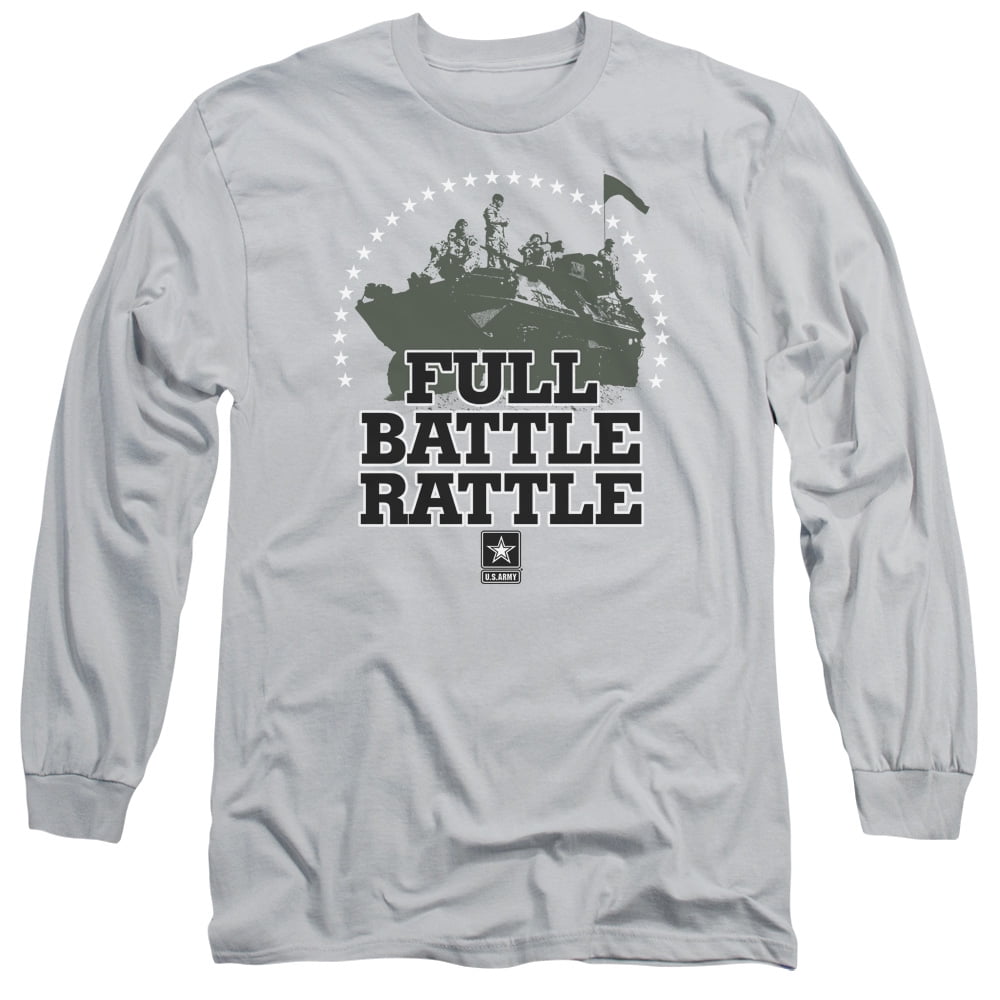 ARMY/FULL BATTLE RATTLE-L/S ADULT 18/1-SILVER-2X - Walmart.com