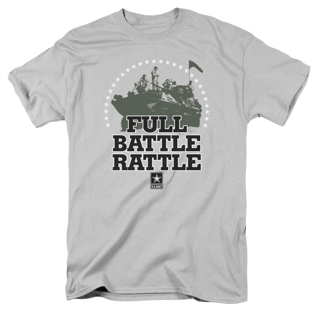 ARMY/FULL BATTLE RATTLE-S/S ADULT 18/1-SILVER-2X - Walmart.com