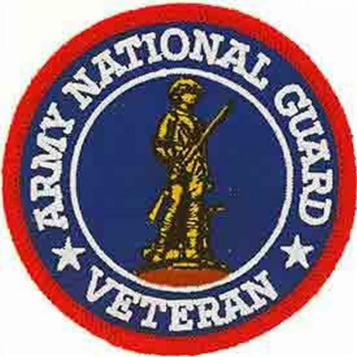 ARMY NATIONAL GUARD VETERAN 3" ROUND PATCH - Color - Veteran Owned ...