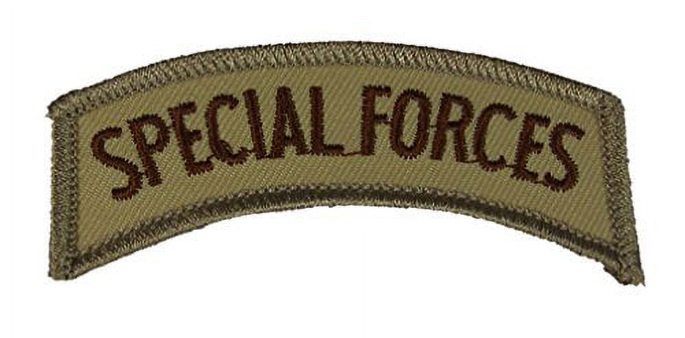 ARMY SPECIAL FORCES Rocker Tab Patch - Desert - Veteran Owned Business ...