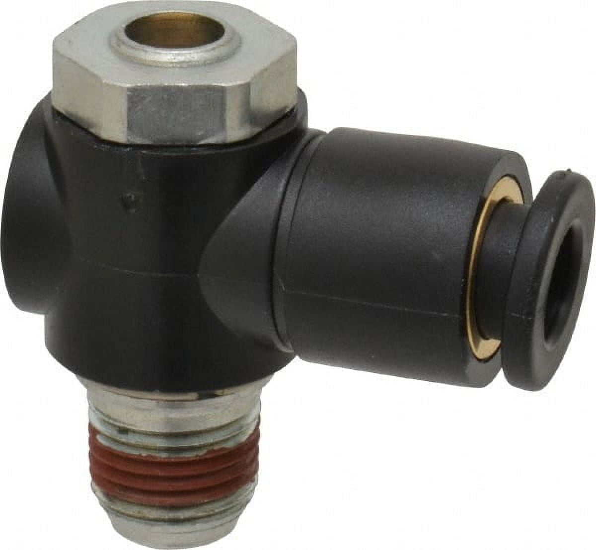 ARO/Ingersoll-Rand 1/8" Male NPT x 1/4" Female NPT Right Angle Flow Control Valve - Walmart.com