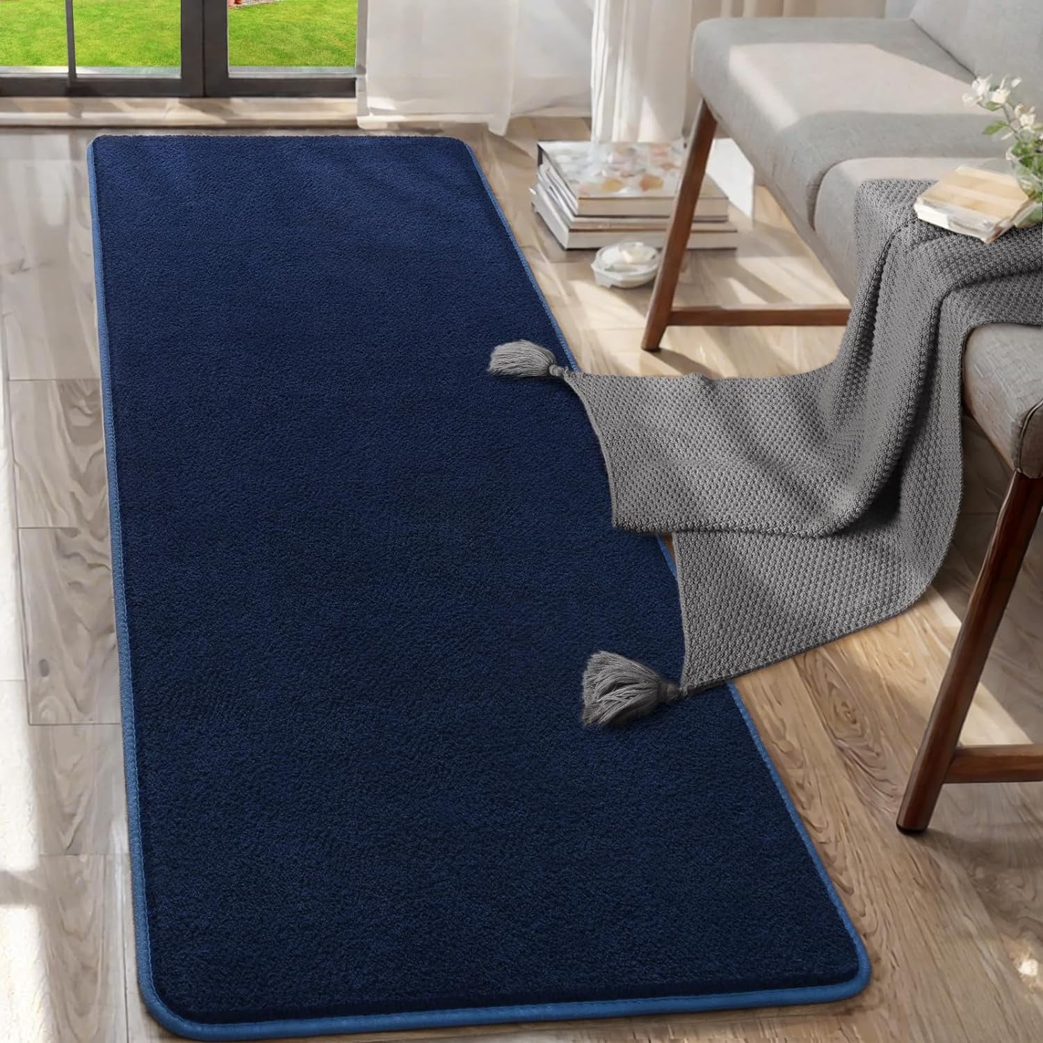 AROGAN Shag Runner Rug for Hallways, 2x6 Feet Washable Rugs with Memory ...