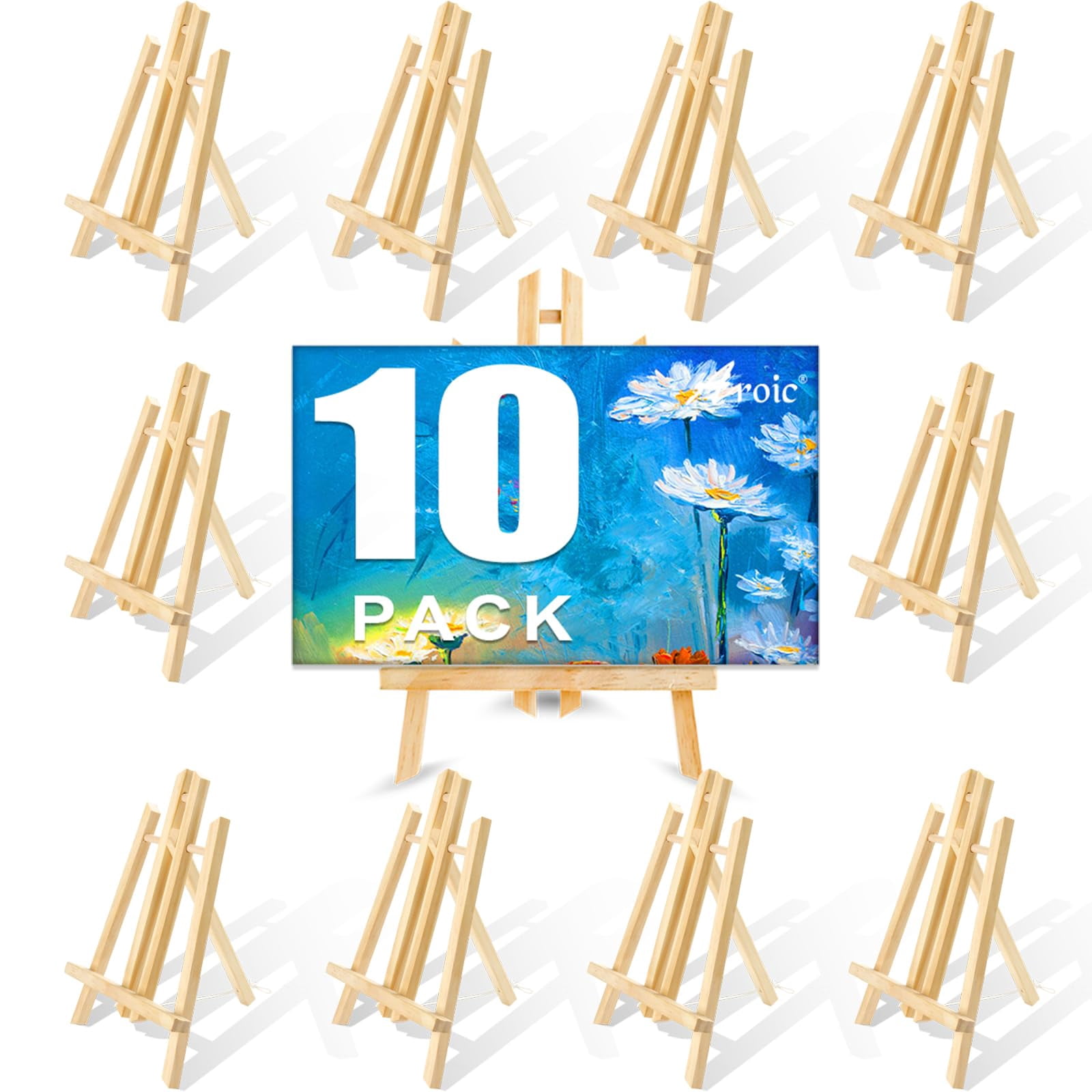 AROIC Wood Easels, Easel Stand for Painting Canvases, Art, and Crafts ...
