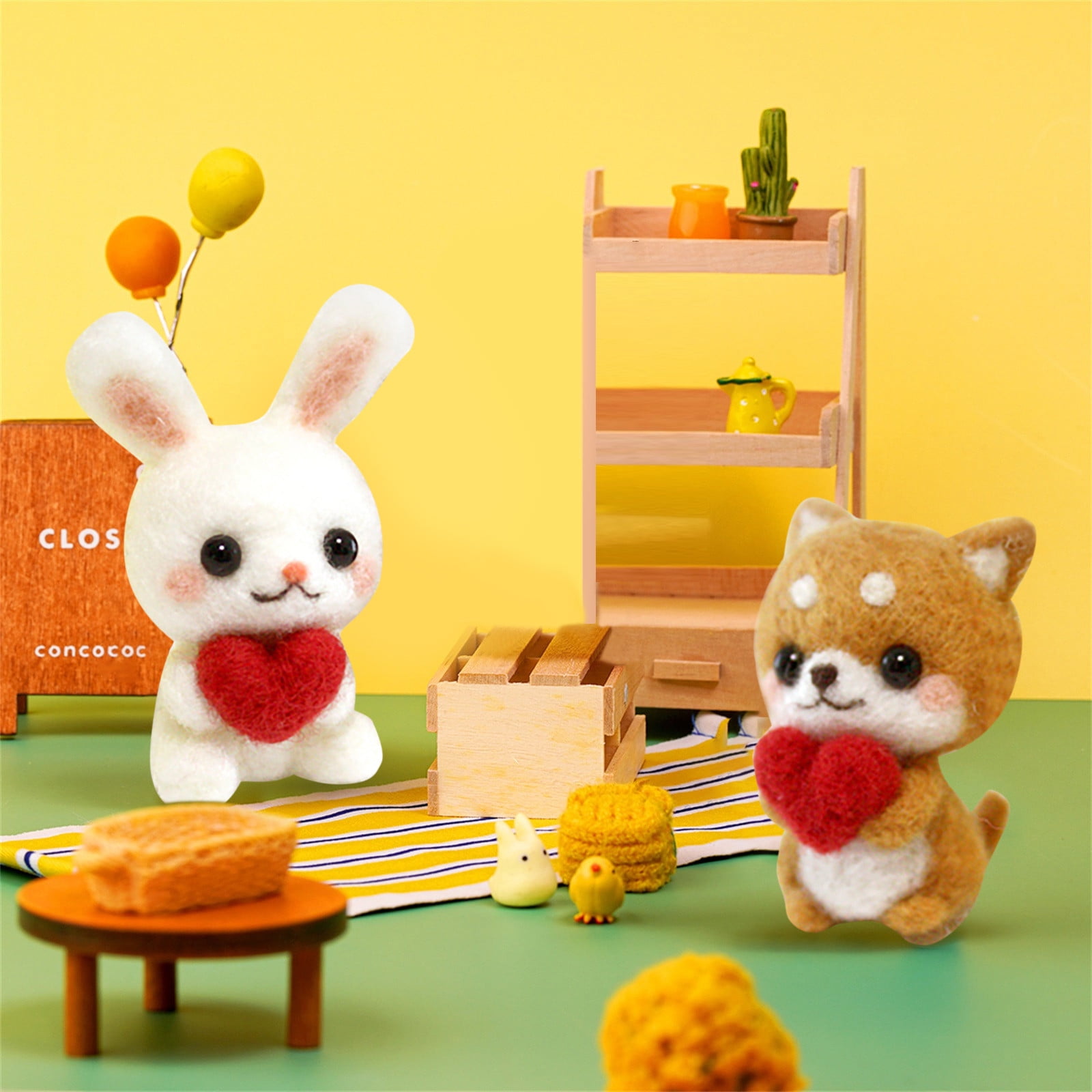 AROKOKO Education Cute Pattern Handmade Diy Poke Wool Felts Material ...