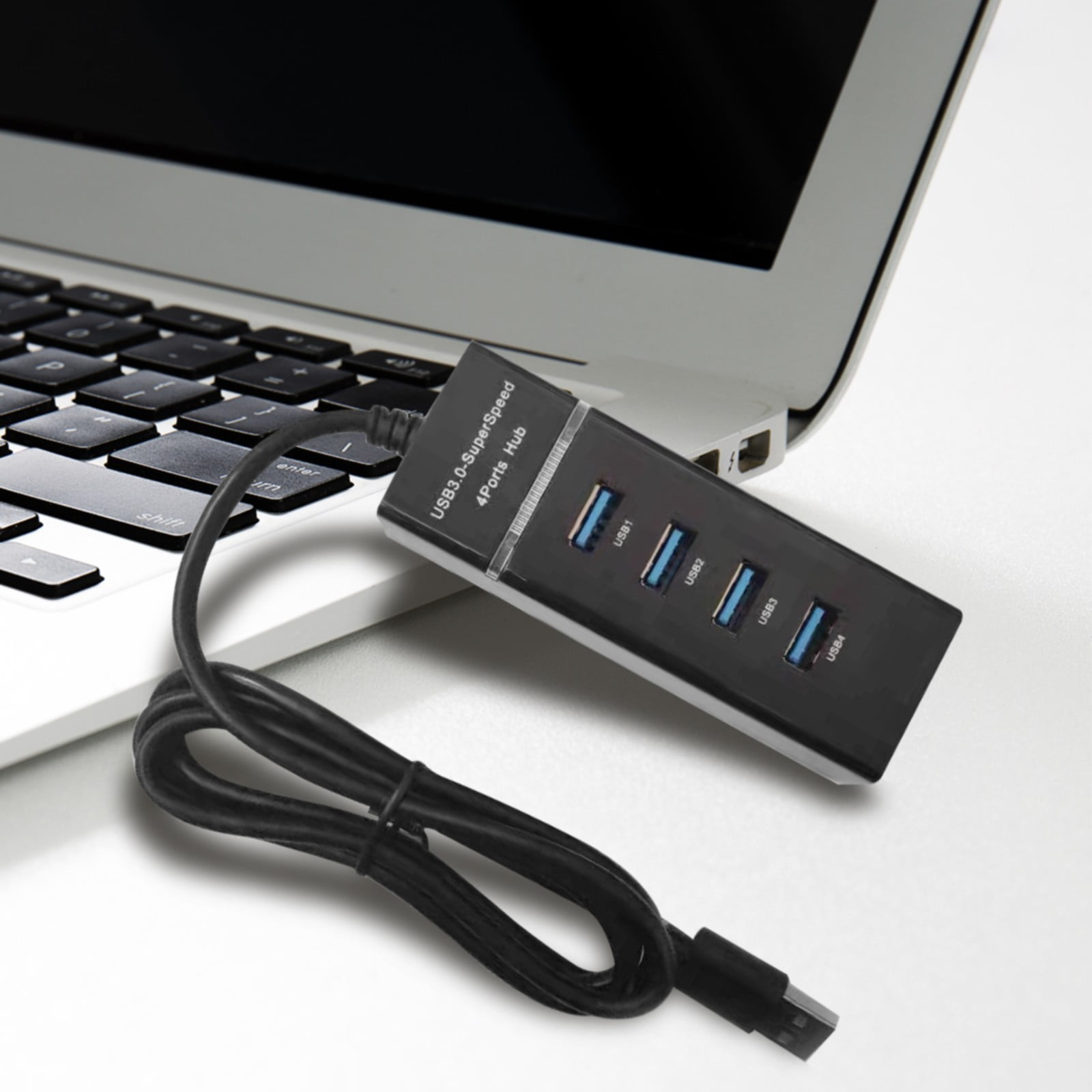 AROKOKO Usb Hub 4 Port Usb 3.0 Hub With 4Ft Long Cable Fast Data ...