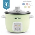 AROMA® 4-Cups (Cooked) / 1Qt. Rice & Grain Cooker, Light Green, New ...