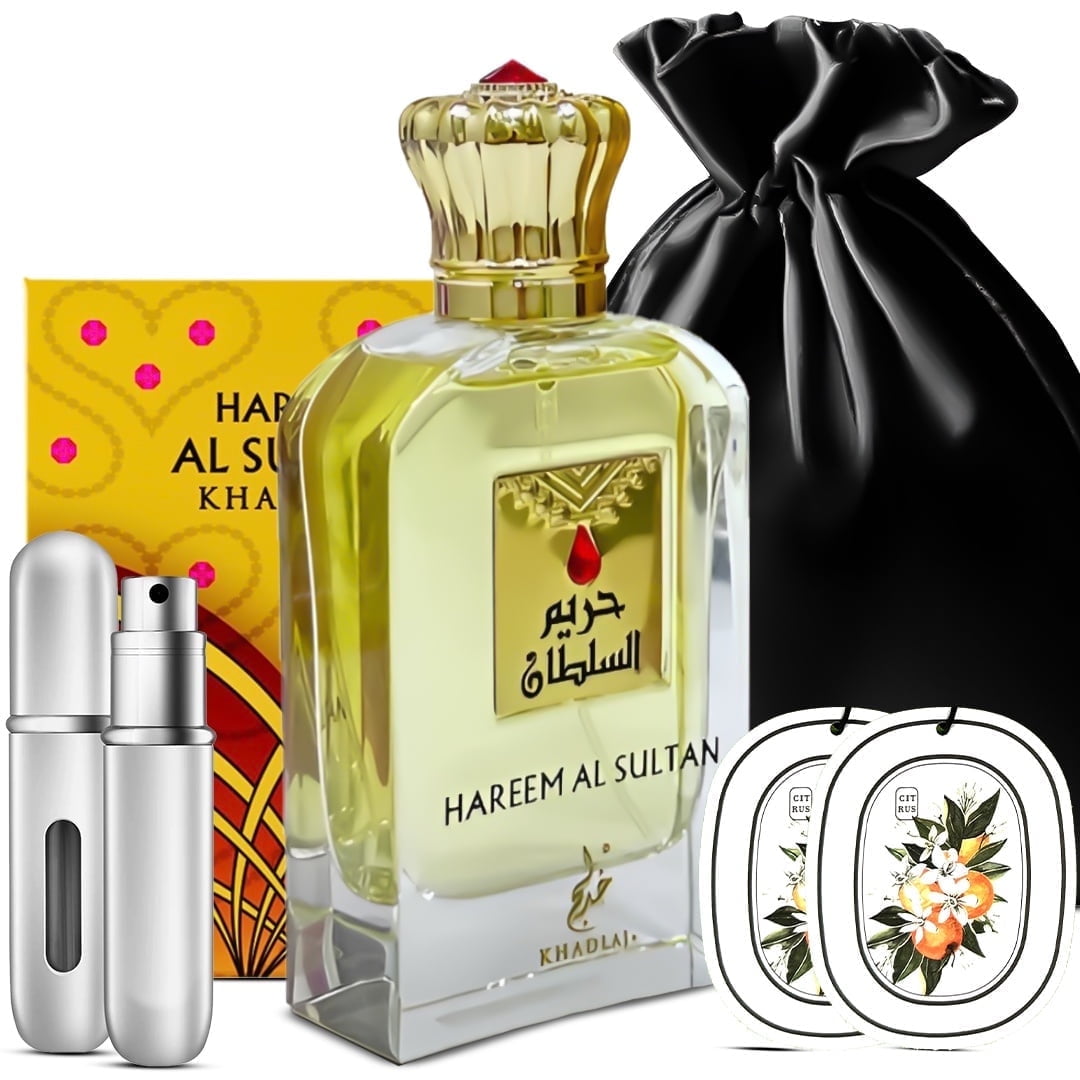 AROMAQUE Khadlaj Hareem Al Sultan Gold Eau de Parfum Unisex Spray, 2.5 ...