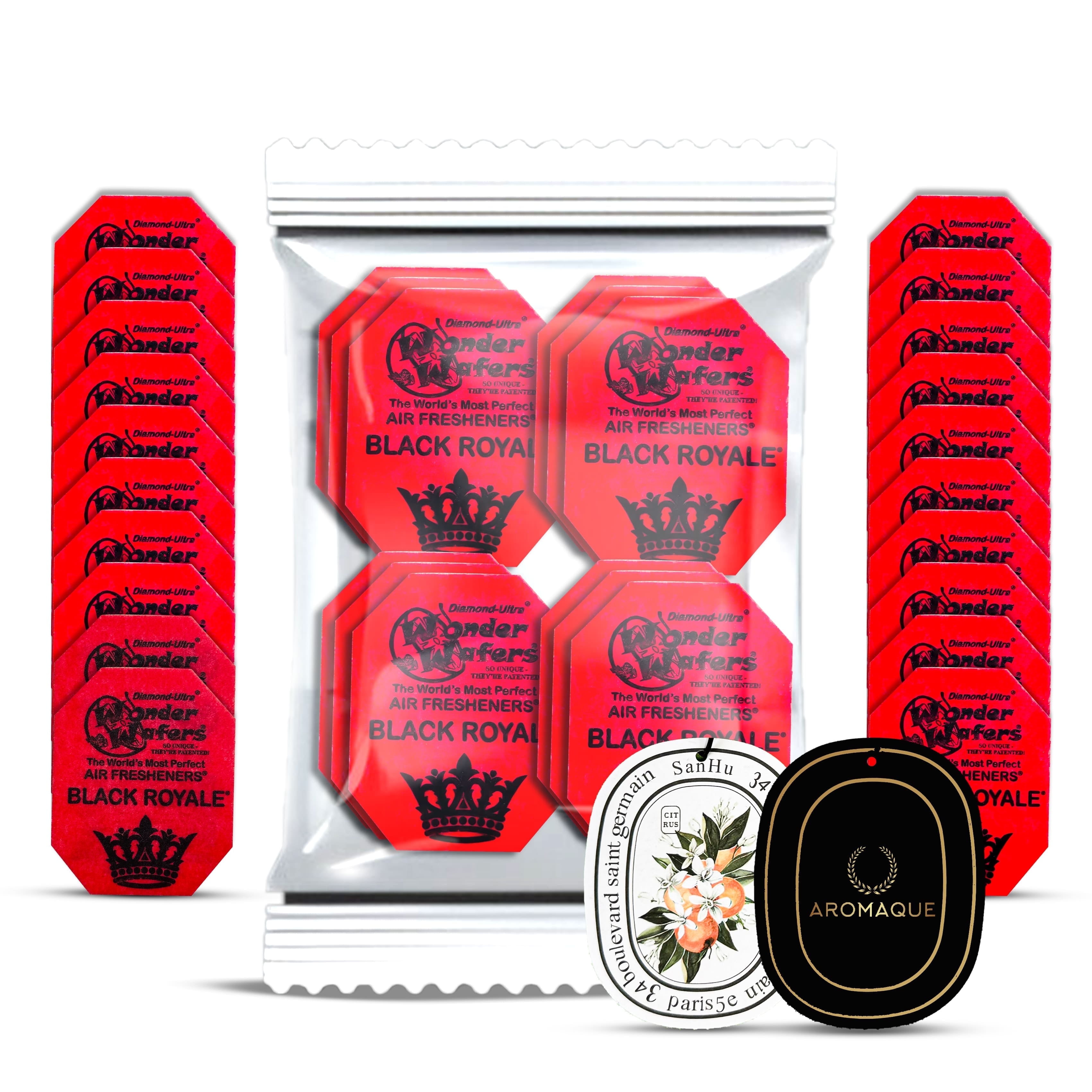 Wonder Wafers Black Royale Fragrance, 24ct Individually Wrapped Air ...