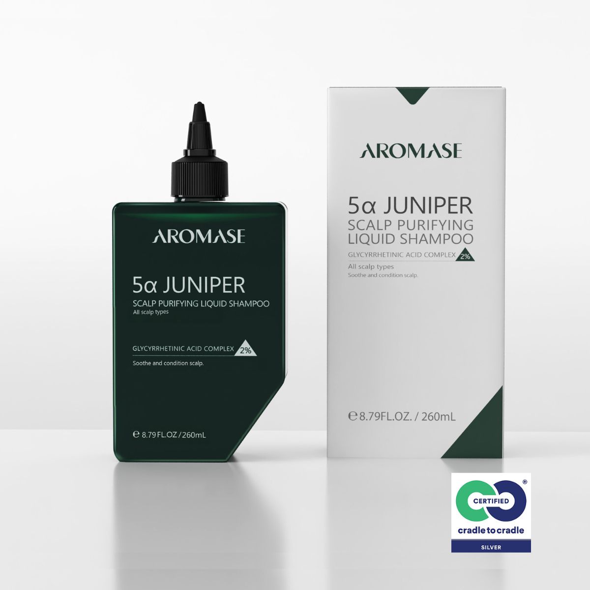 AROMASE 5α Juniper Scalp Purifying Liquid Shampoo, Scalp Deep Cleanser Helps to Soften Scalp ...