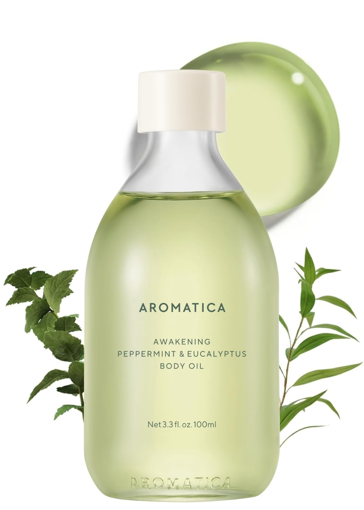 AROMATICA Awakening Body Oil Peppermint & Eucalyptus Aromatherapy Oils ...