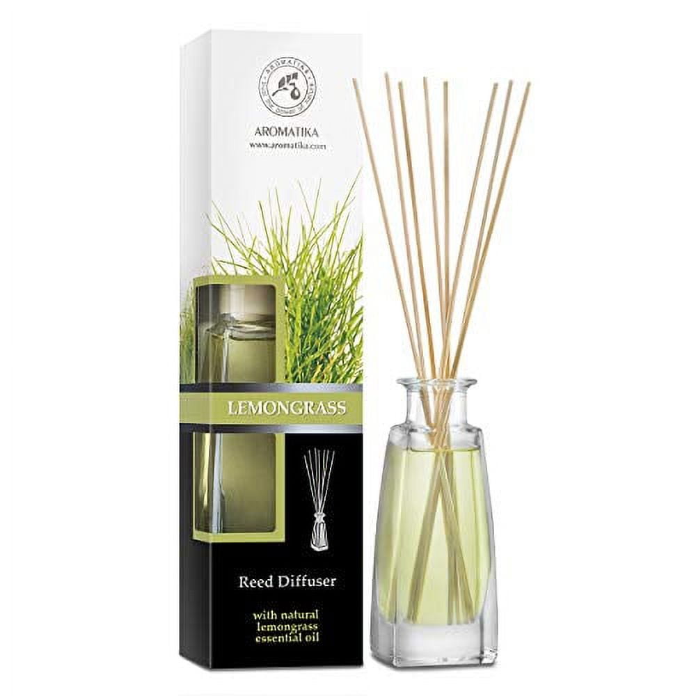 AROMATIKA 3.4oz Pure Lemongrass Essential Oil - Alcohol Free, Therapeutic Grade for Diffuser ...