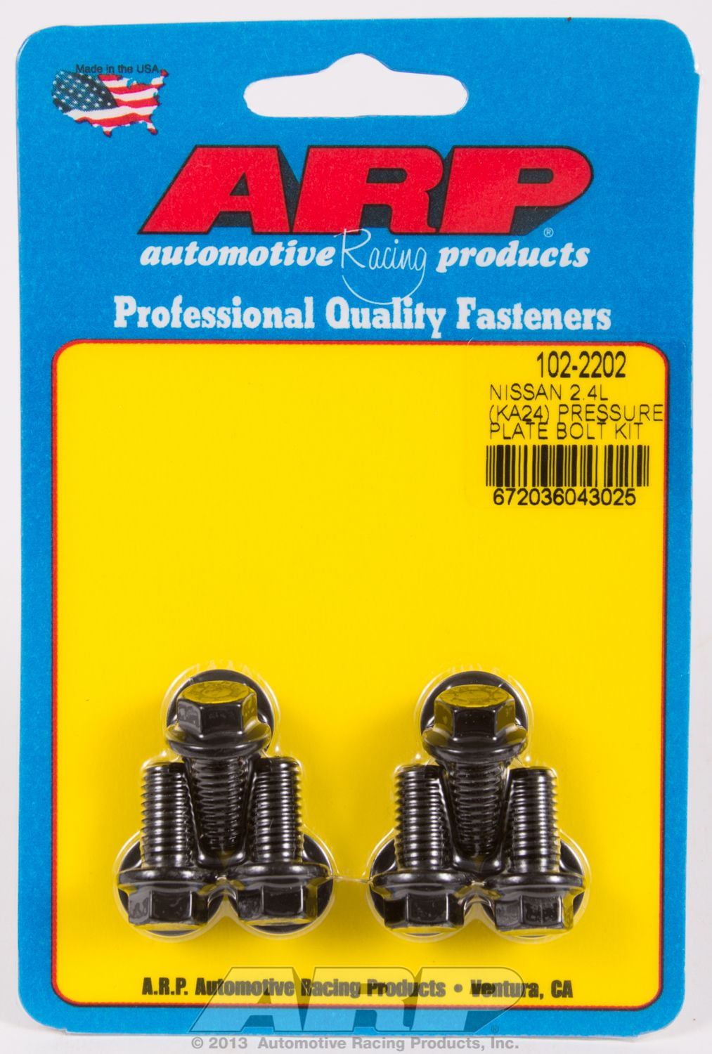 ARP (102-2202) Pressure Plate Bolt Kit - Walmart.com