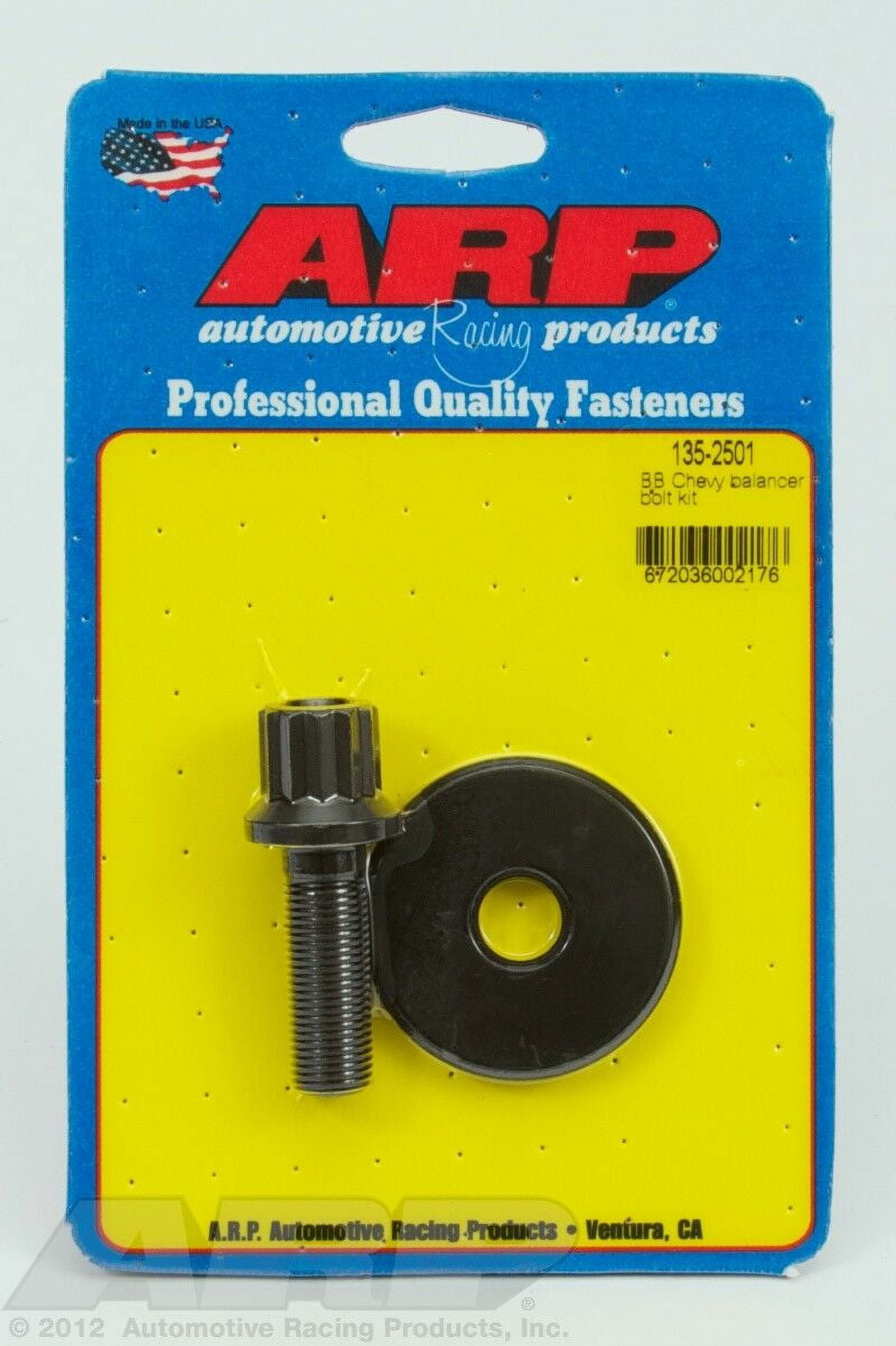 ARP 135-2501 Black For BB Chevy balancer bolt kit - Walmart.com