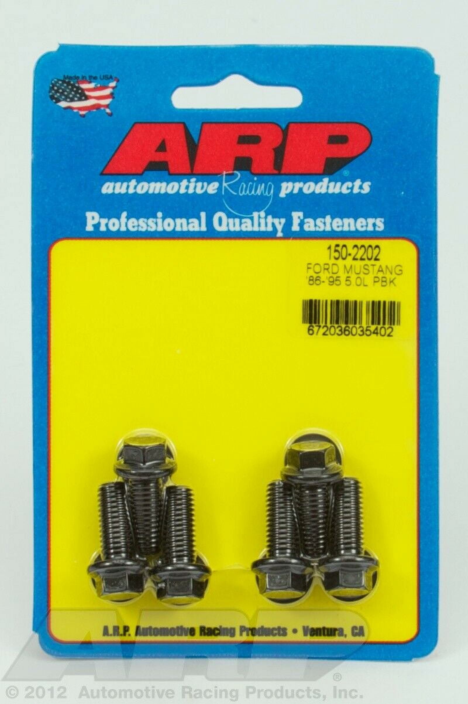 ARP 150-2202 Black Ford Mustang '86-'95 pressure plate bolt kit - Walmart.com