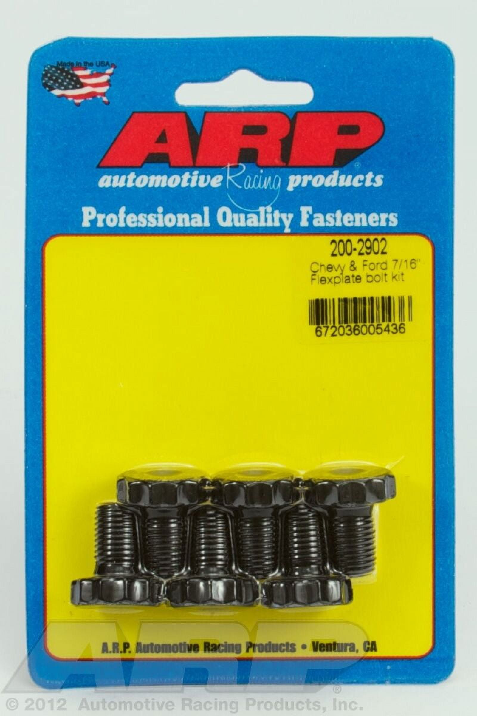 ARP 200-2902 Black For Chevy internal balance & Ford flexplate bolt kit ...