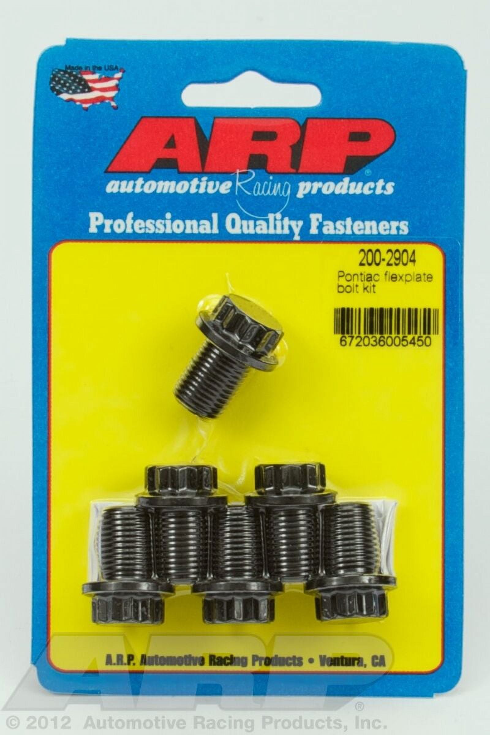 ARP 200-2904 Black For Pontiac flexplate bolt kit - Walmart.com