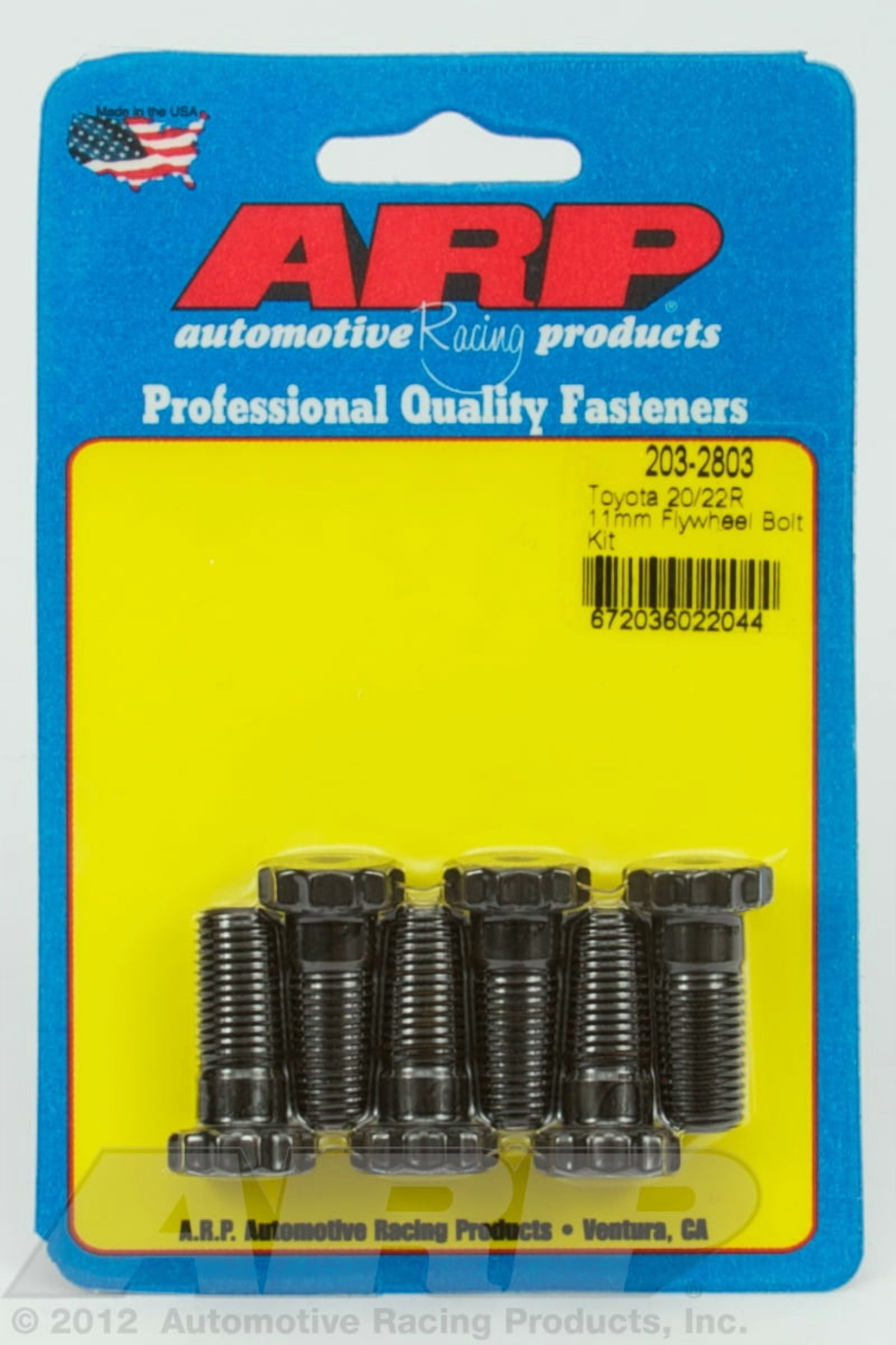 ARP 203-2803 Black For Toyota 20/22R M11 flywheel bolt kit - Walmart.com