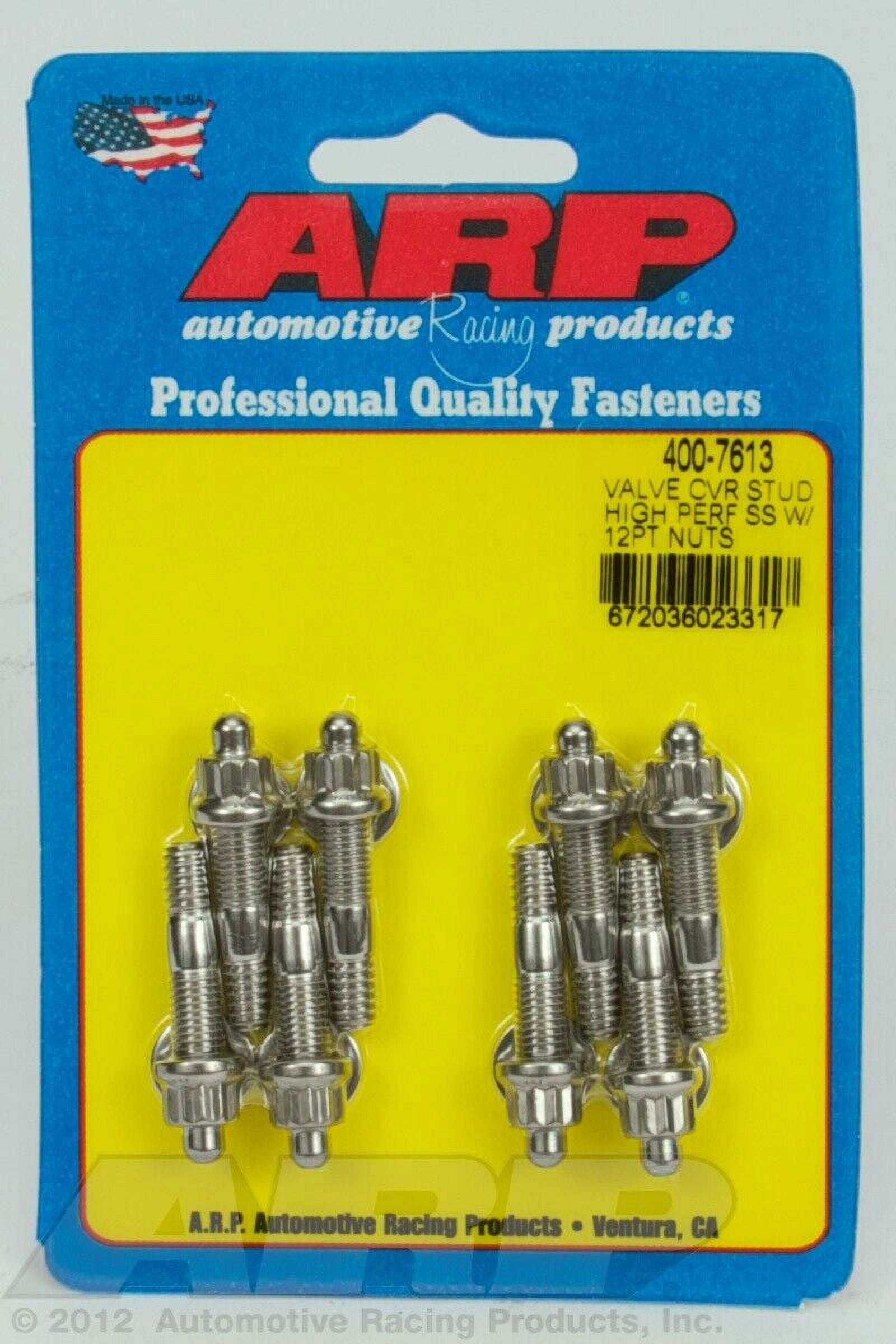ARP 400-7613 Polished Hi-perf SS 12pt valve cover stud kit - Walmart.com